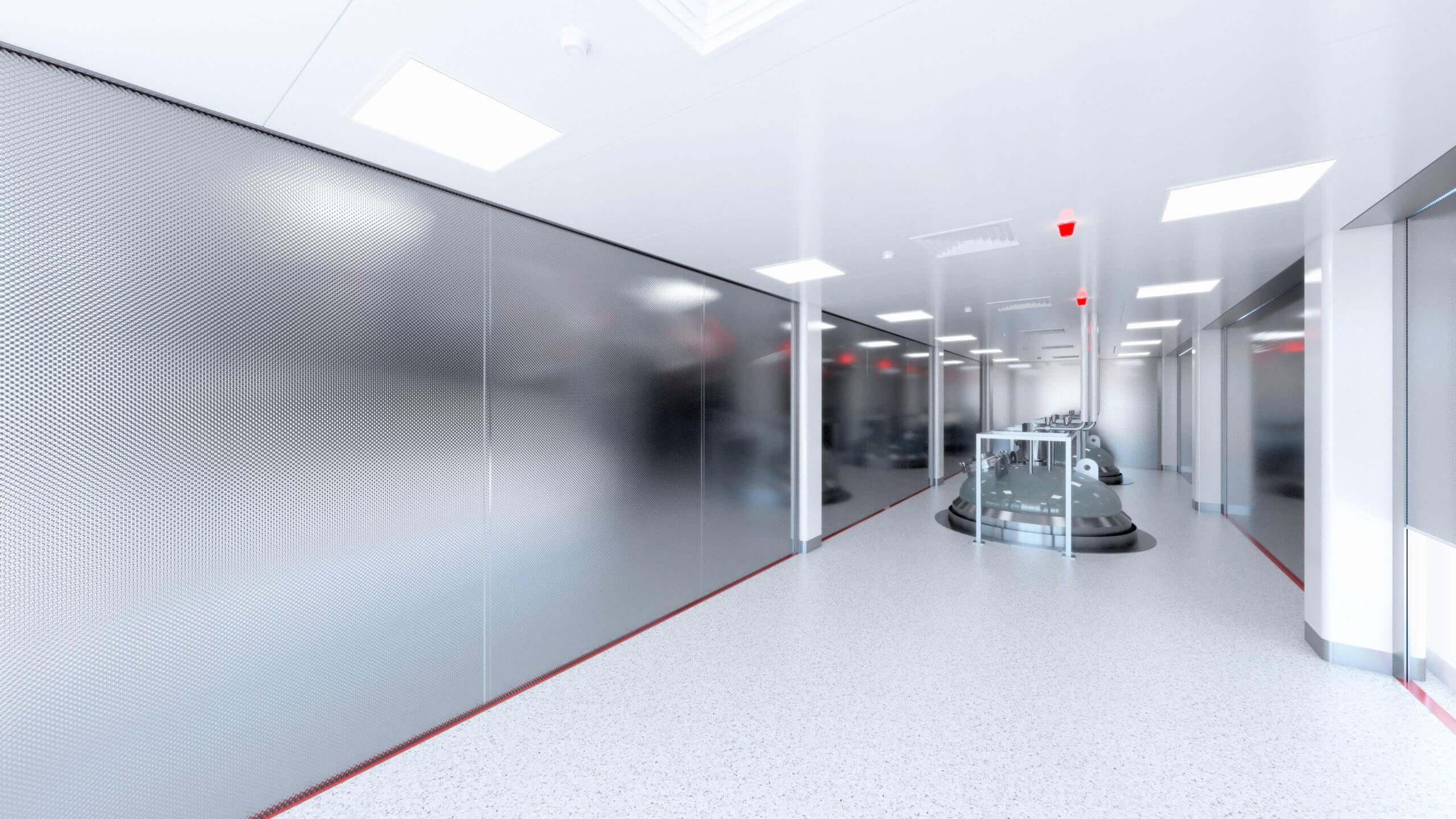 Cleanroom Curtains FireMaster Cleanroom Fire Curtain BS EN 1634 1